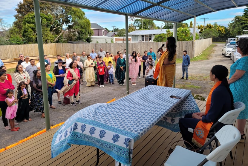 Rotorua Hindu Centre Unveils Garden, Celebrates Ram Temple Anniversary