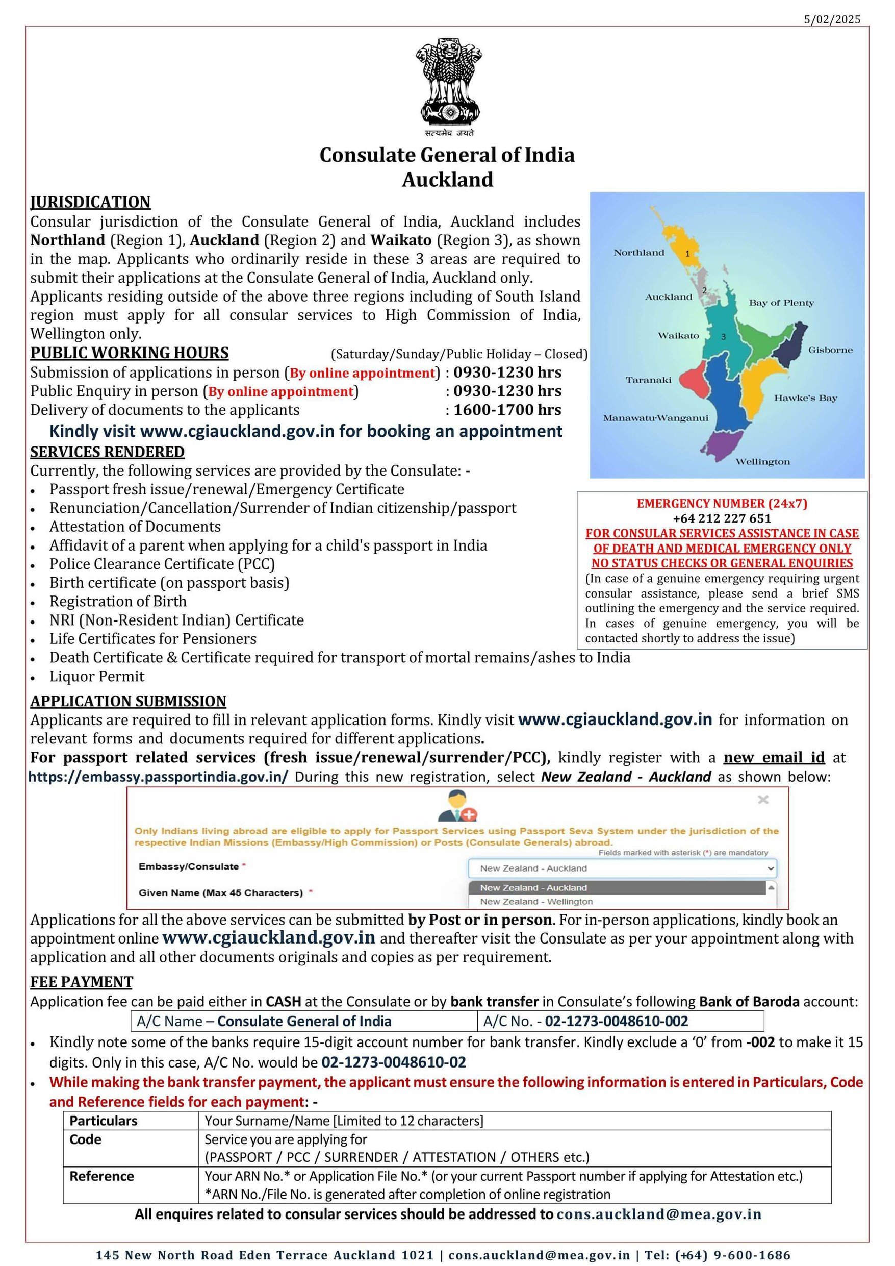 New Consulate Of India In Auckland To Begin Full Operations By May