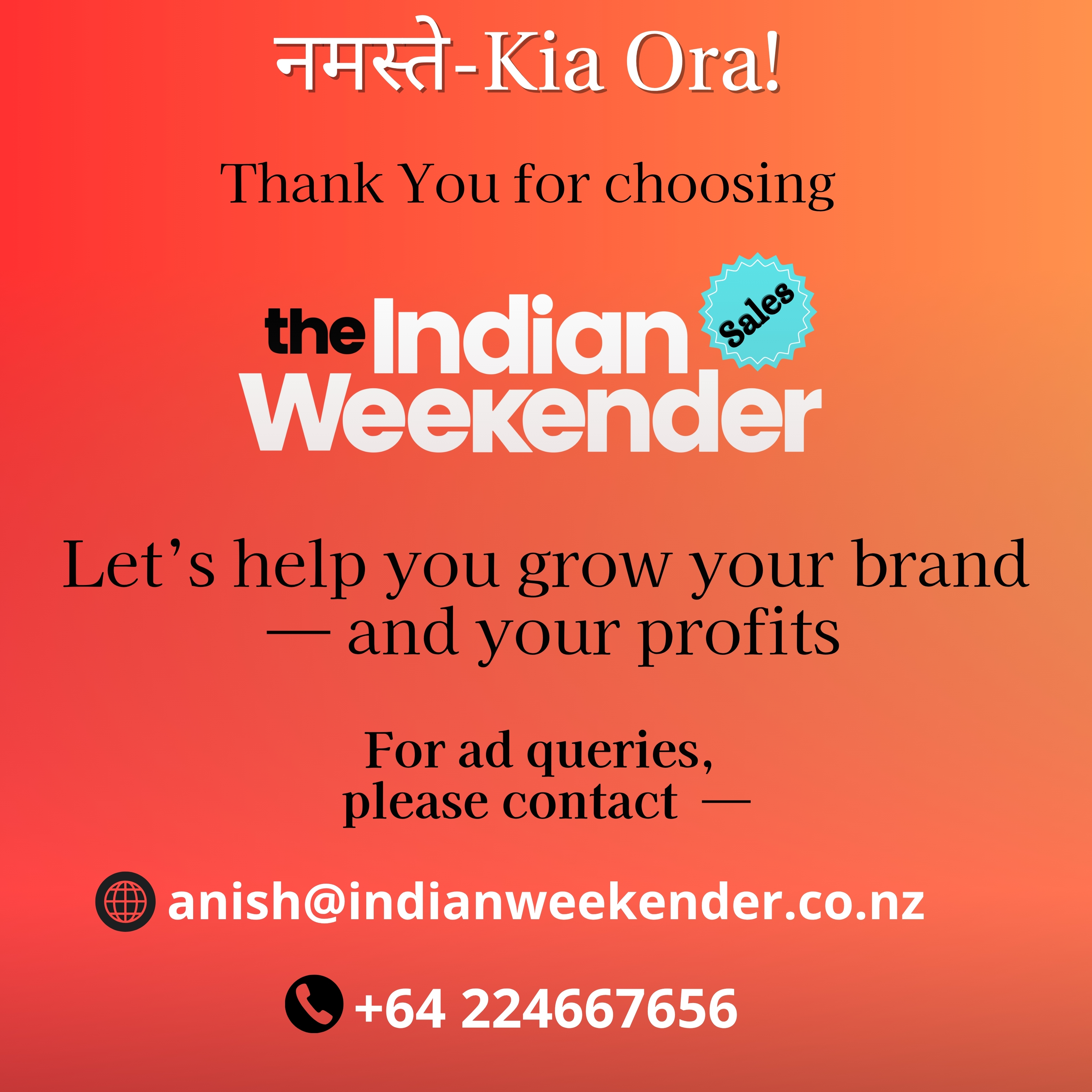 Welcome To The Indian Weekender Sales!