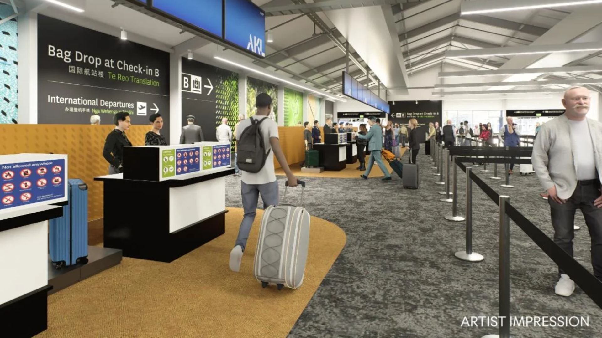 Auckland Airport Opens New Outdoor Check-In Pavilion