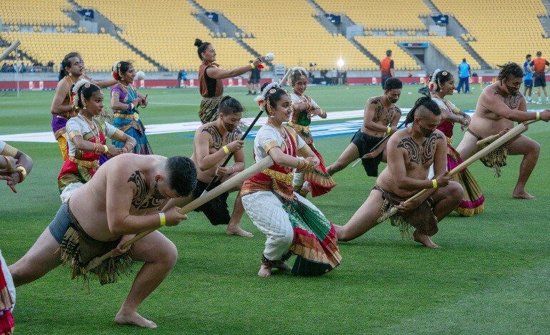 Fans laud epic Maori-Indian dance fusion at Wellington T20