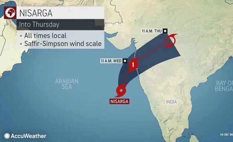 Tropical Cyclone Nisarga's landfall on Maharashtra coastline to be ...