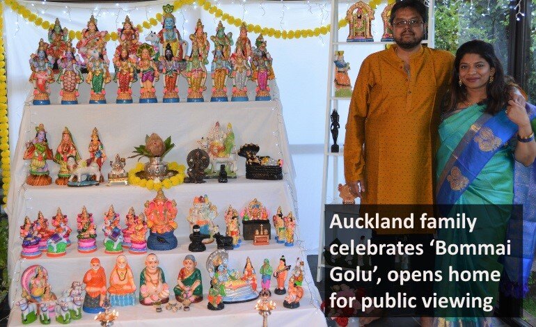Bommai Golu festival opens Tamil family’s home in Auckland