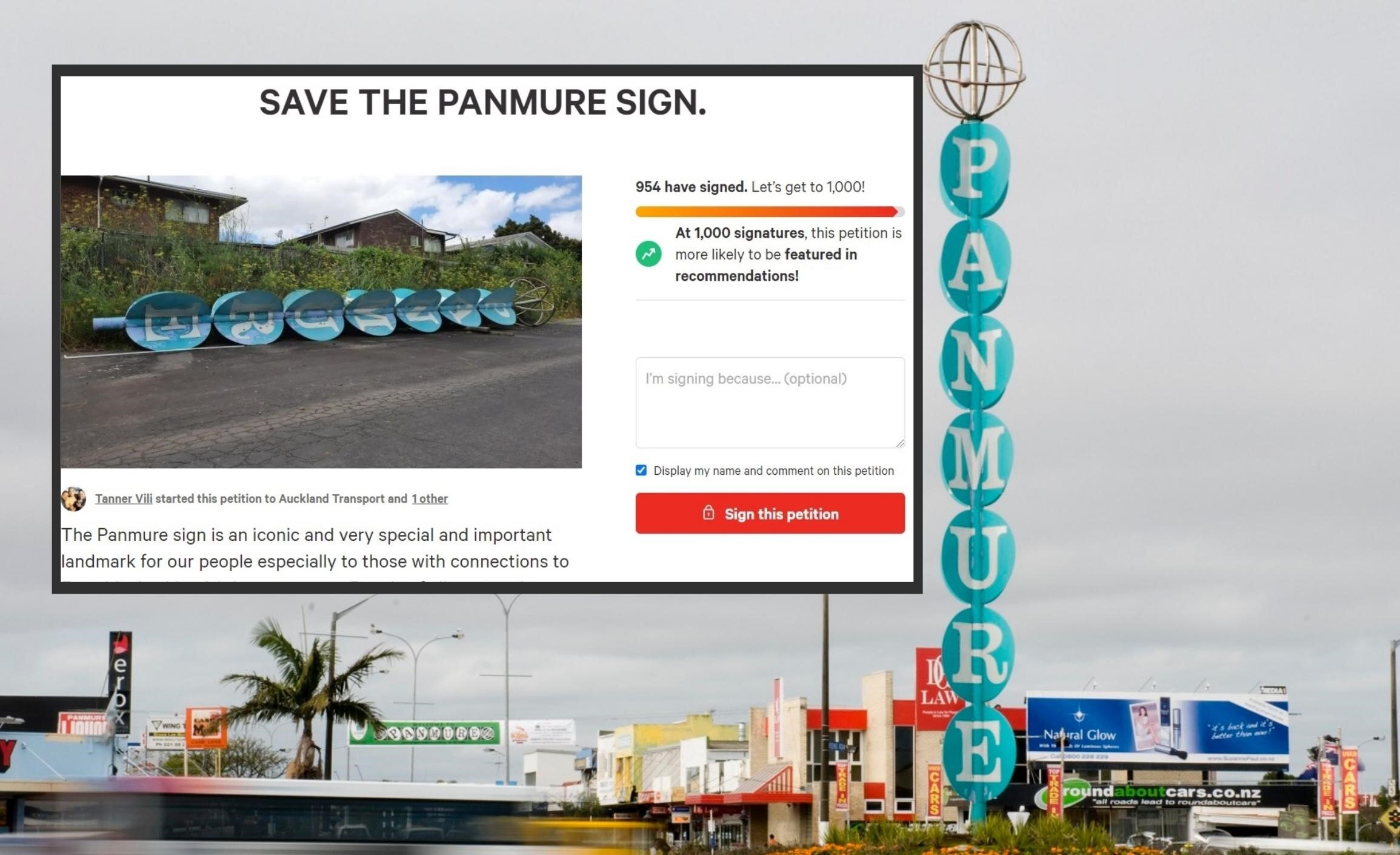 Two years later, fate of iconic Panmure sign remains uncertain