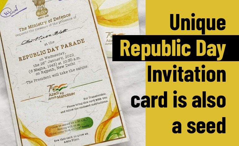 Government of India's Republic Day invitation card is also a seed for a ...