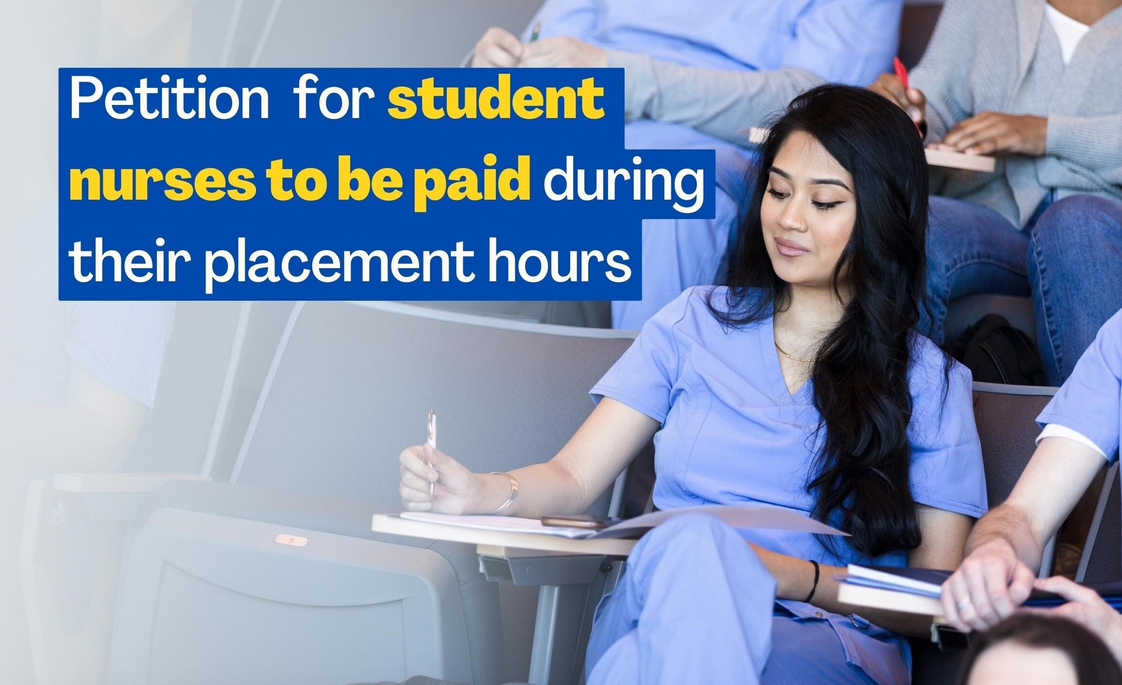 Thousands sign petition calling for student nurses to be paid