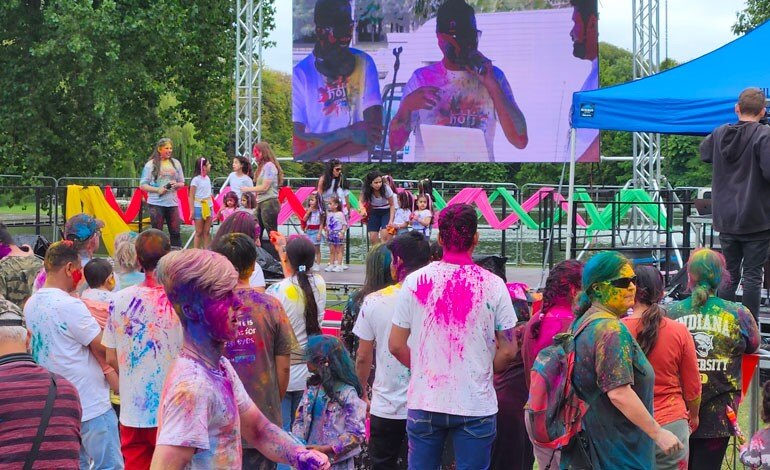 ChCh’s community unites in a colourful celebration of Holi