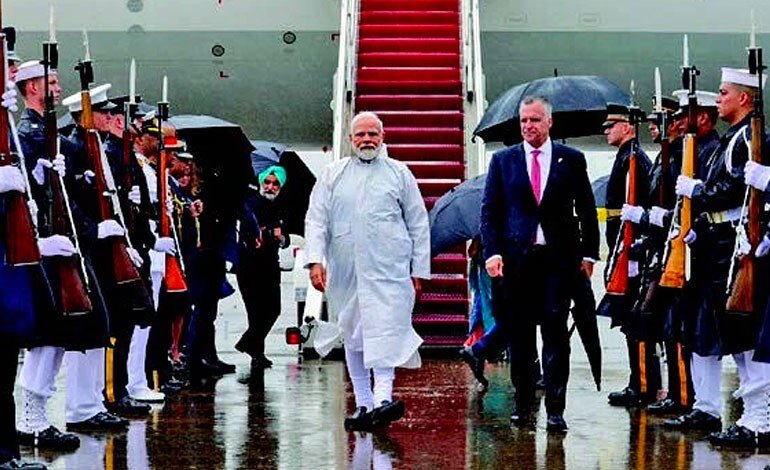 PM Modi accorded ceremonial welcome, guard of honour upon arriving at Washington DC
